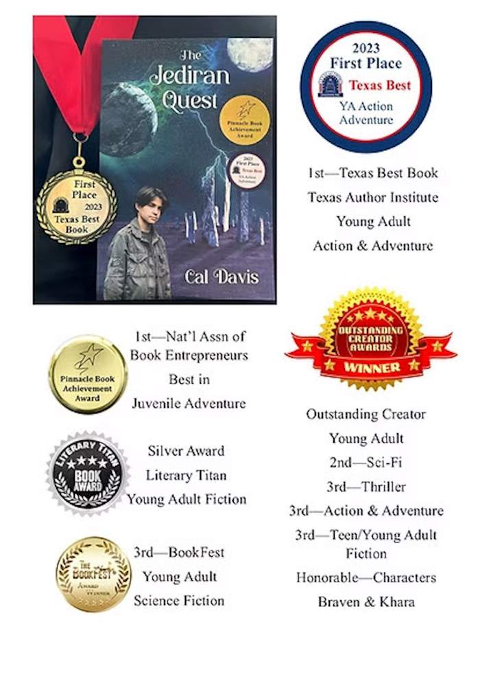 Awards | 1st Place-2023 Texas Best Book | Pinnacle-Best in Juvenile